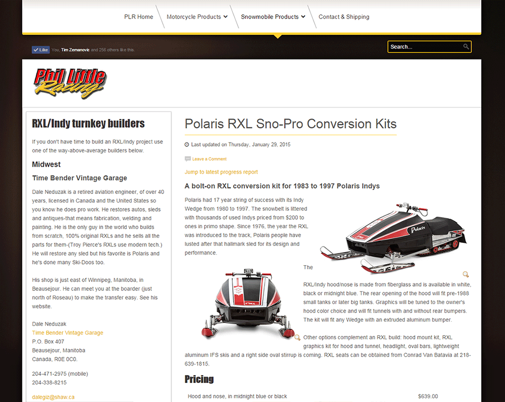 Phil Little Racing Gets a Responsive Update - Planet Buhs ~ Campaigning ...